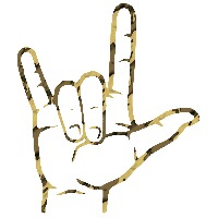 ASL I Love You Hands : Maiden Voyage Creations